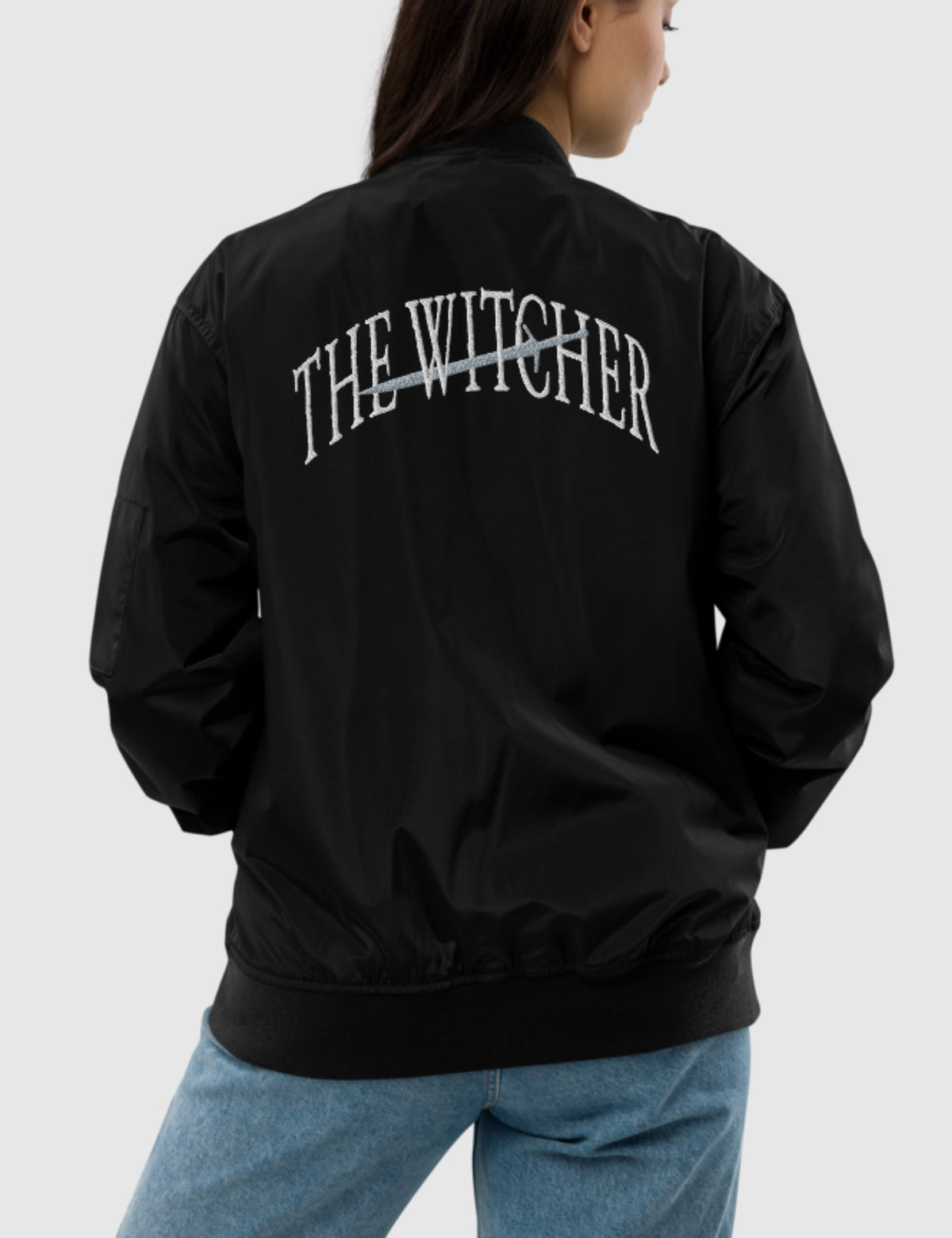 The Witcher Premium Recycled Bomber Jacket [Black] – Netflix Shop