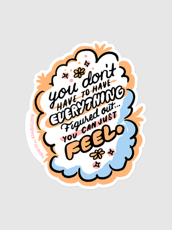 Heartstopper You Can Just Feel Sticker | Netflix Shop