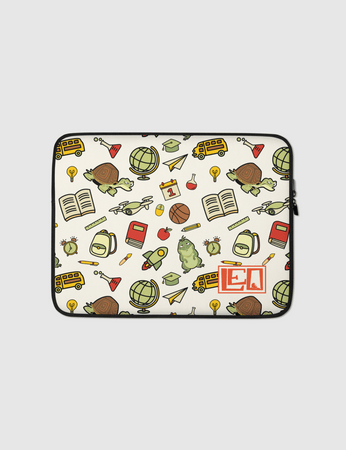 Leo Cartoon Laptop Sleeve - Cream | Netflix Shop