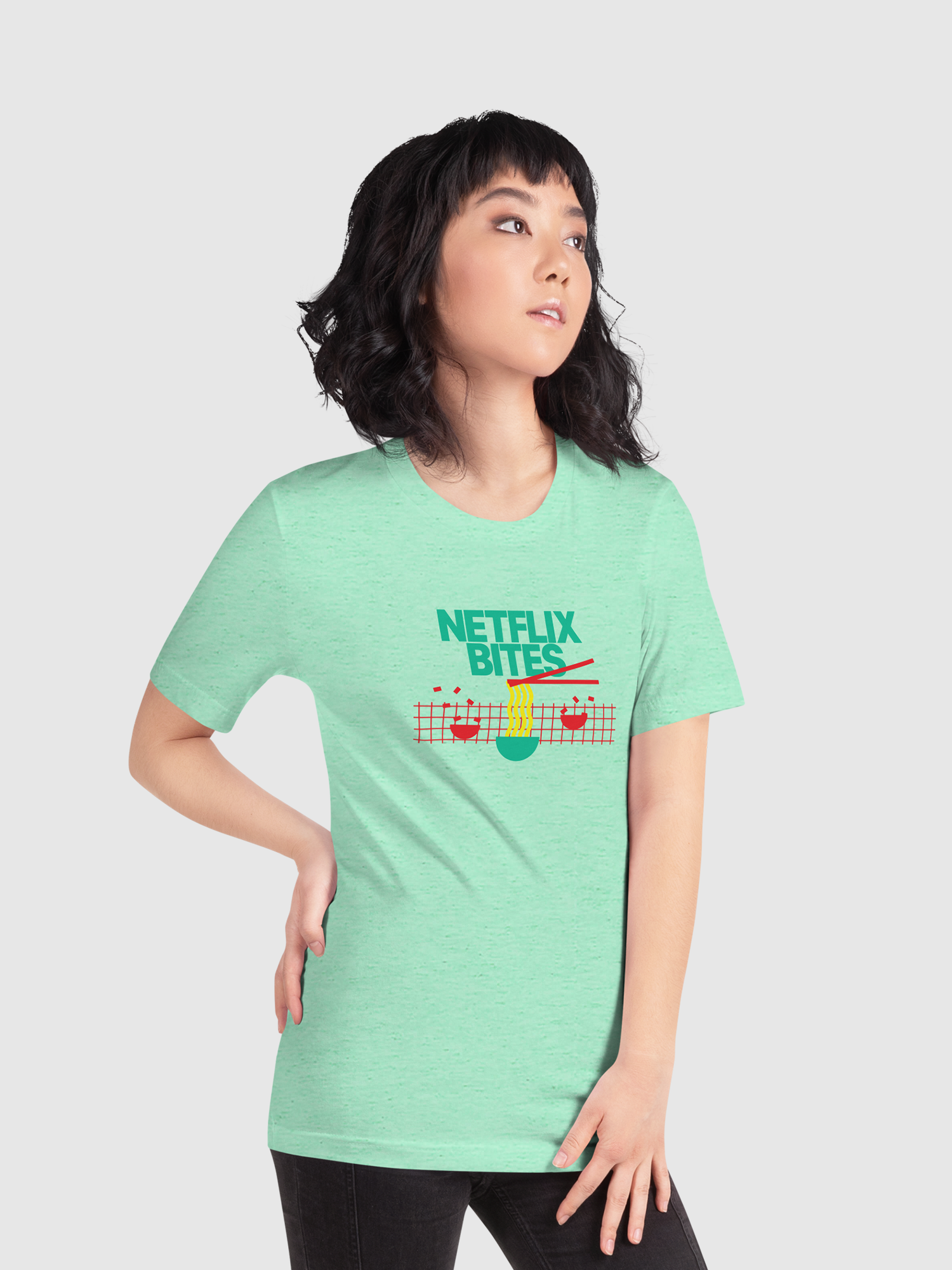 Netflix Bites Exclusive Noodles Unisex T-Shirt [Mint] – Netflix Shop