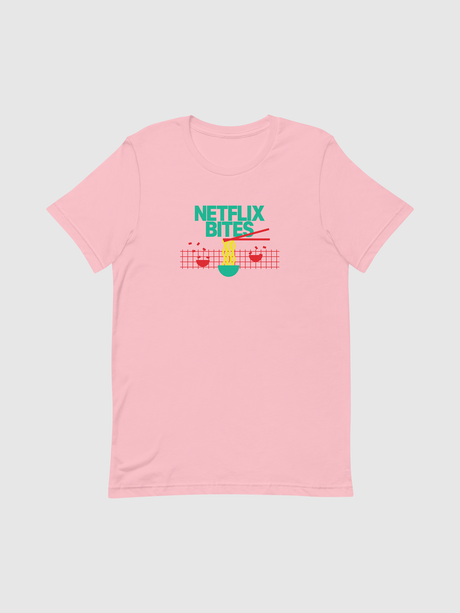 Netflix Bites Exclusive Noodles Unisex T-Shirt [Pink] – Netflix Shop