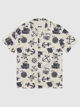 One Piece Button Up Pirate Shirt | Netflix Shop