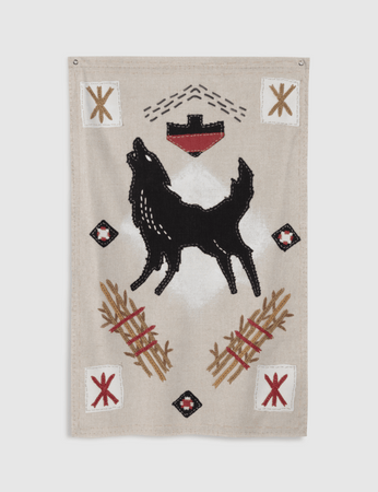 Rebel Moon Kora Flag - Wolf Tapestry | Netflix Shop