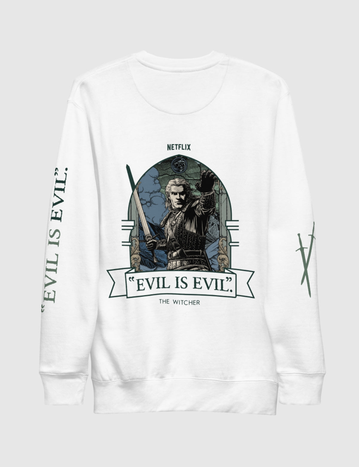 The Witcher Unisex Sweatshirt - Evil is Evil | Netflix Shop
