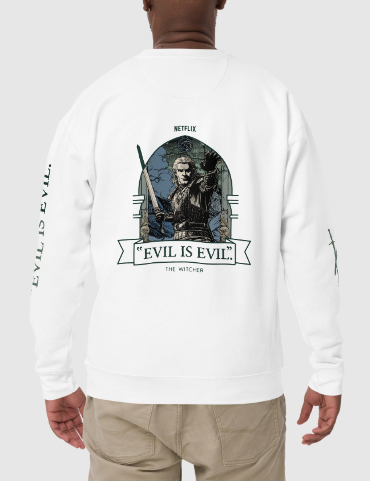 The Witcher Unisex Sweatshirt - Evil is Evil | Netflix Shop