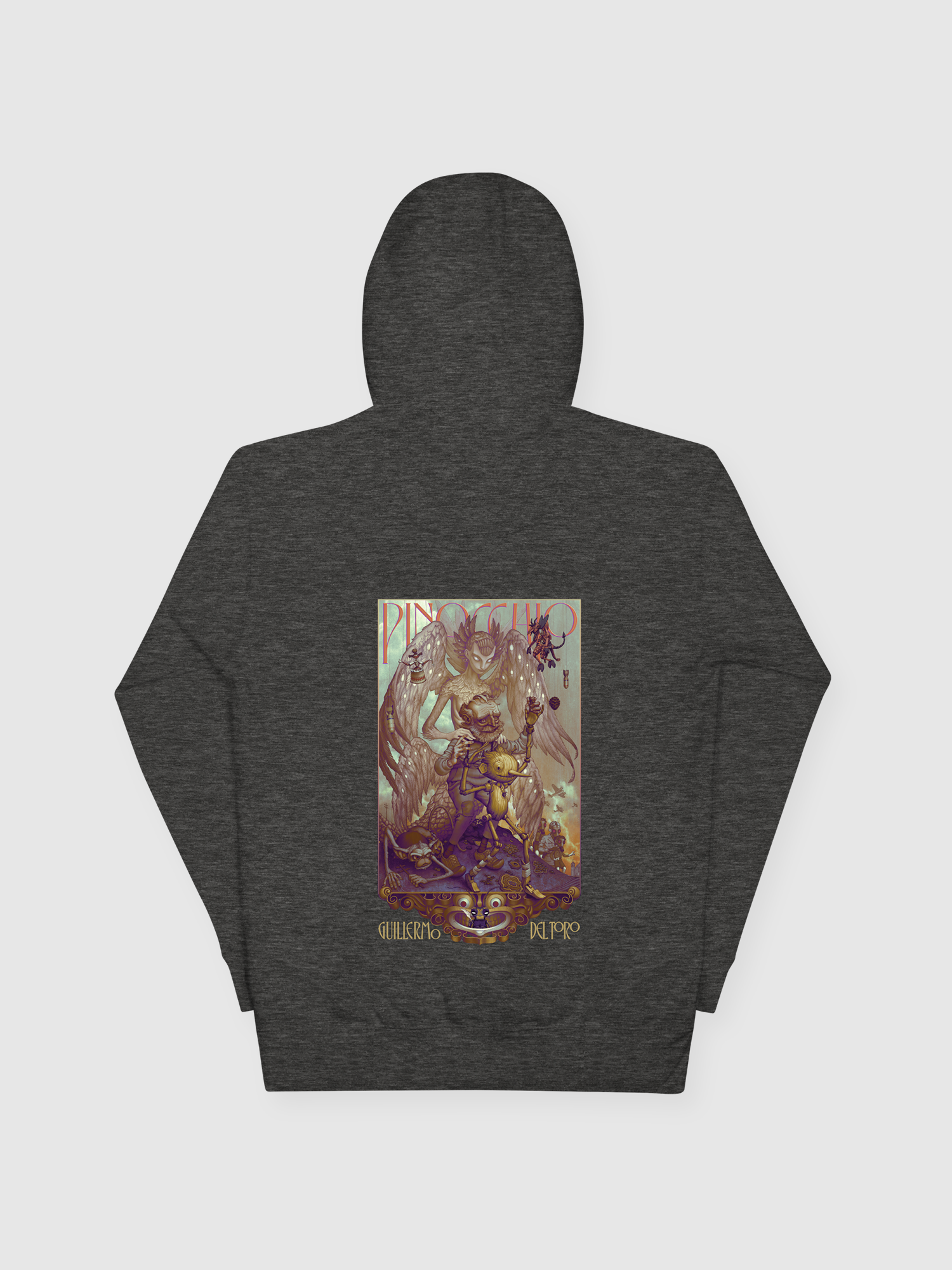 Pinocchio Unisex Hoodie [Charcoal Heather] – Netflix Shop