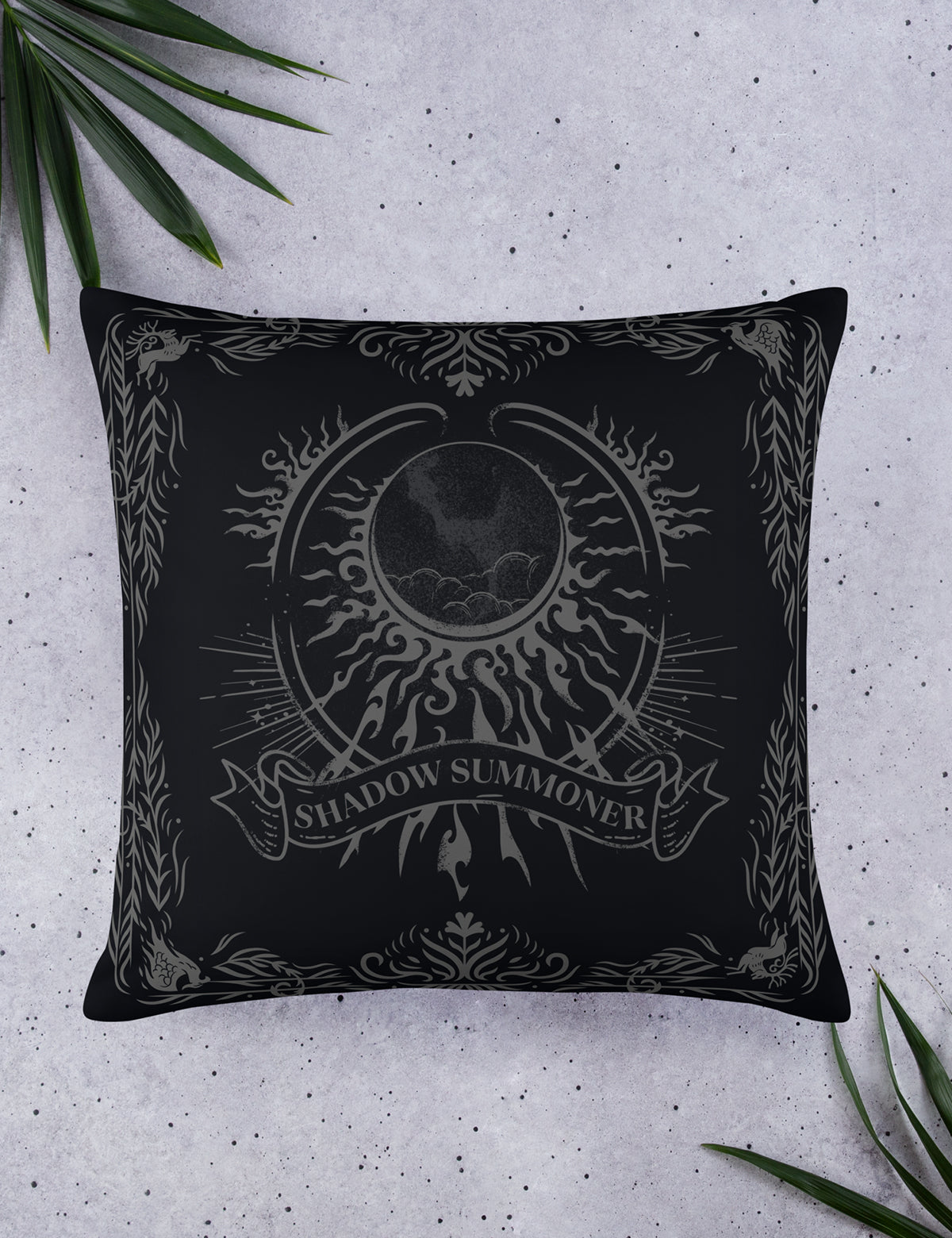 Shadow and Bone Decorative Black Throw Pillow | Netflix Shop
