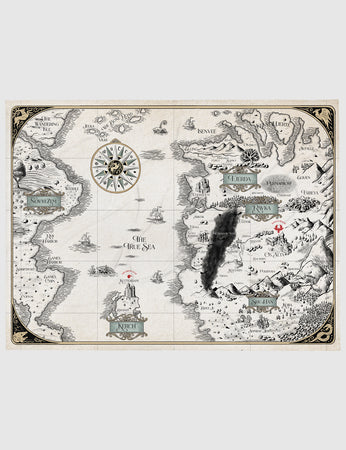 Shadow and Bone Map Throw Blanket | Netflix Shop