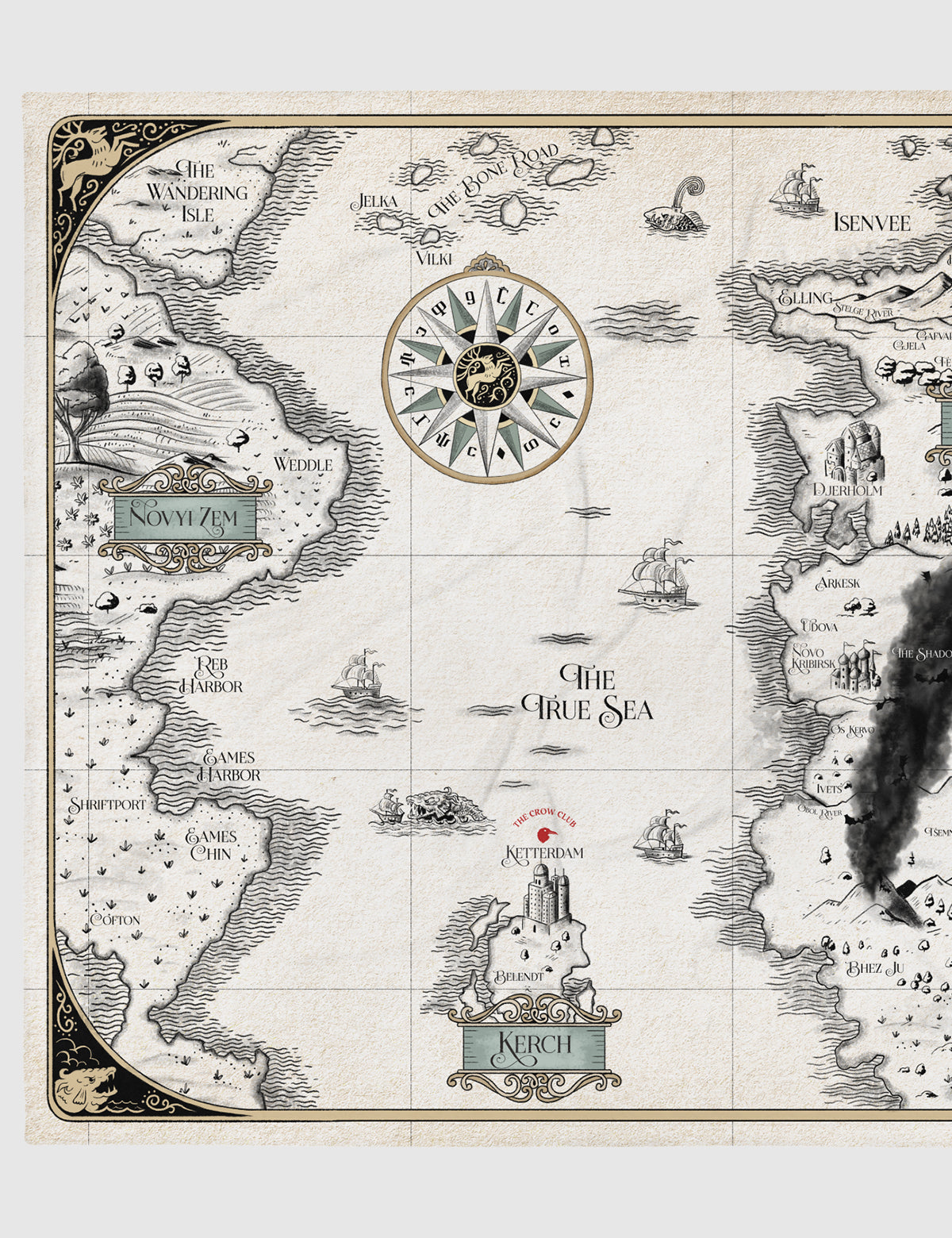 Shadow and Bone Map Throw Blanket | Netflix Shop