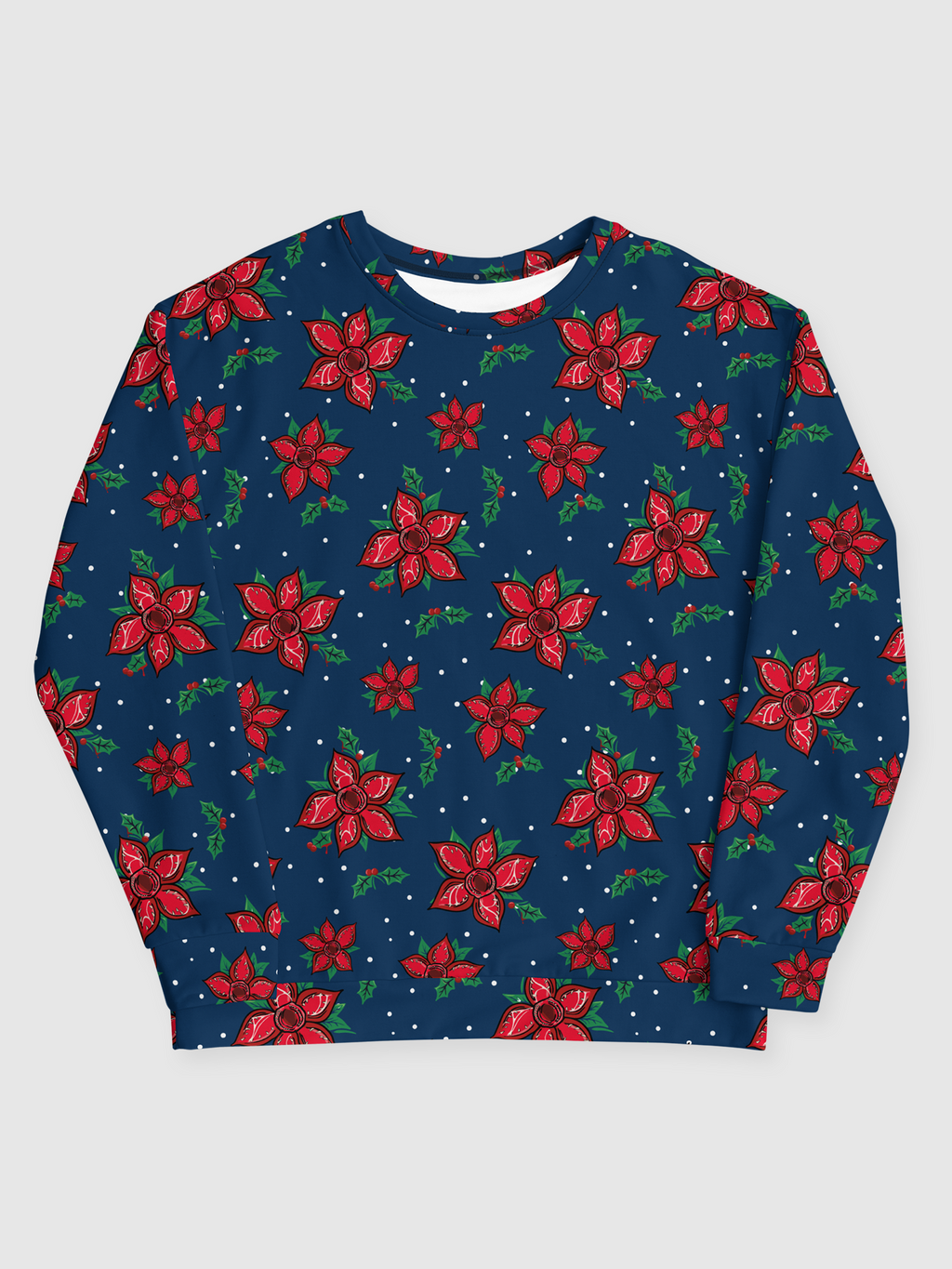 Stranger Things Poinsettia Christmas Sweater | Netflix Shop