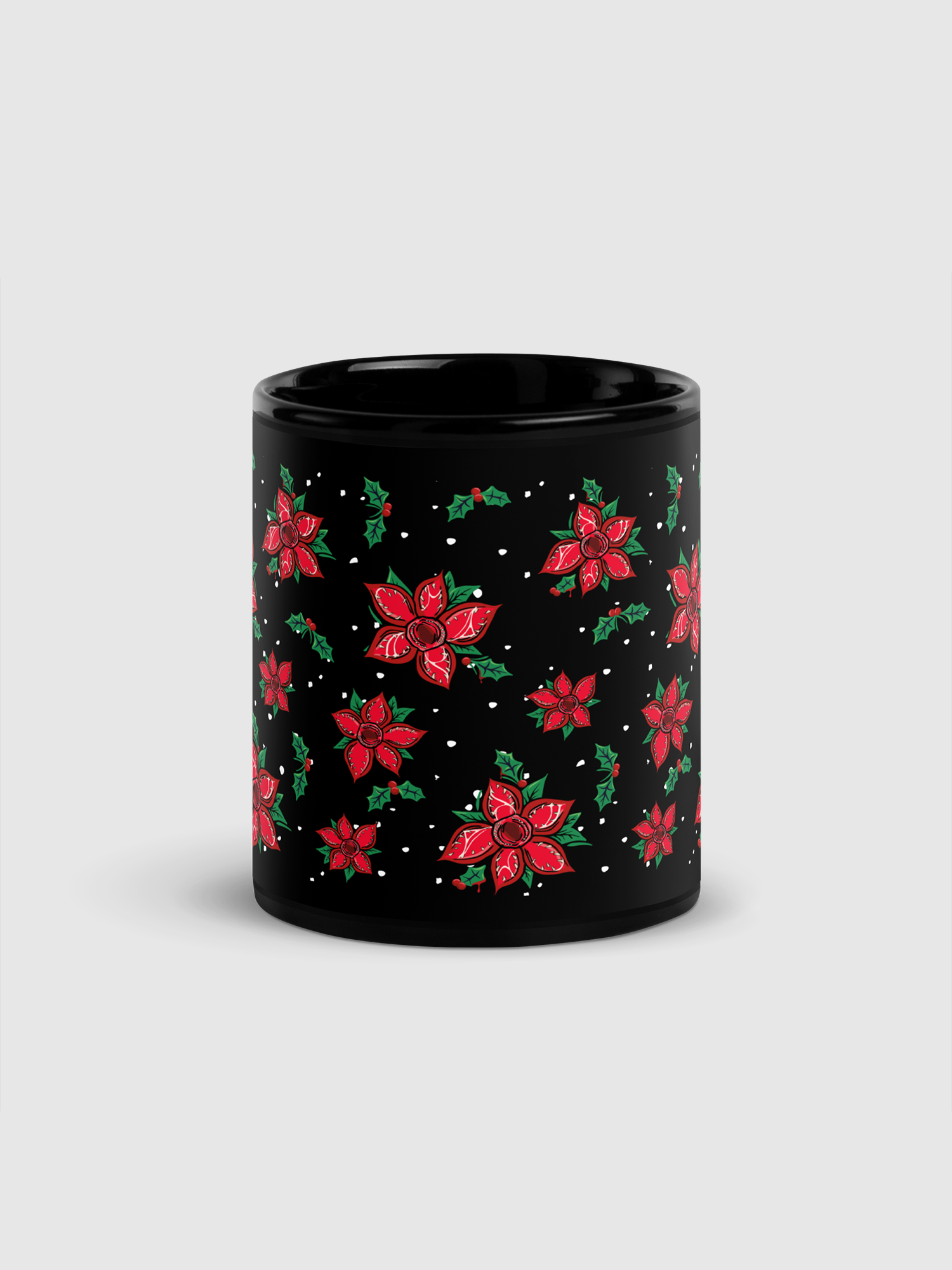 Stranger Things Christmas Coffee Mug - Black | Netflix Shop