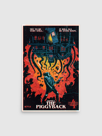 Stranger Things x The Piggyback Poster | Netflix Shop