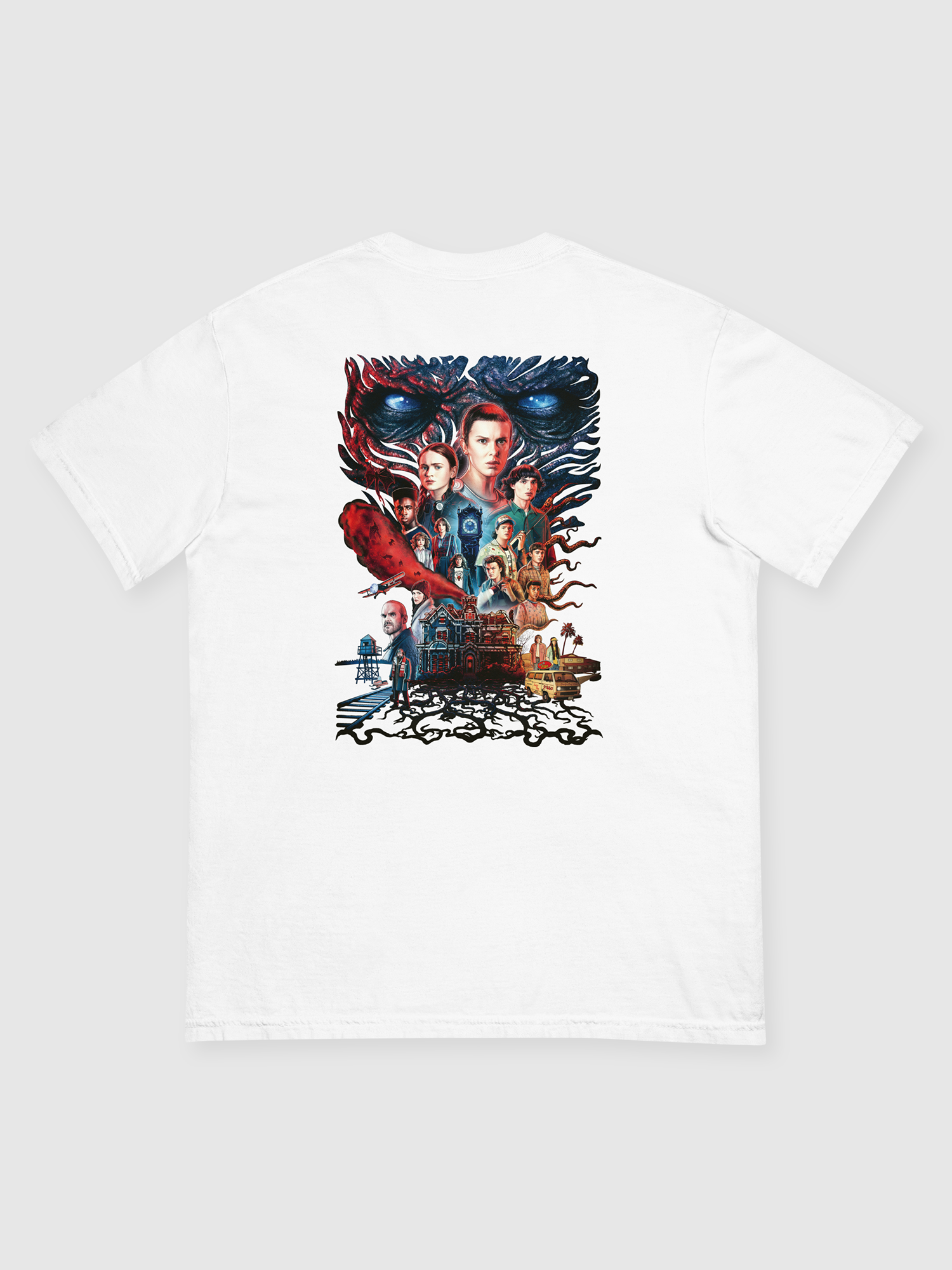 Stranger Things x Kyle Lambert Unisex Premium Tee [White] – Netflix Shop